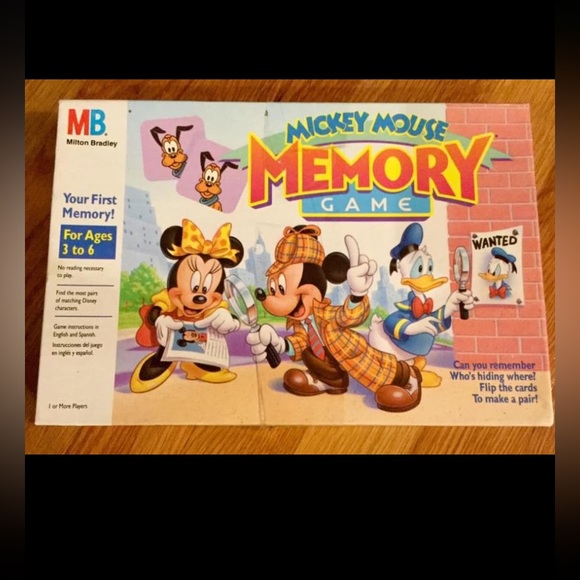 Disney | Toys | Disney Vtg 9 Mickey Mouse Collectable Memory Game ...